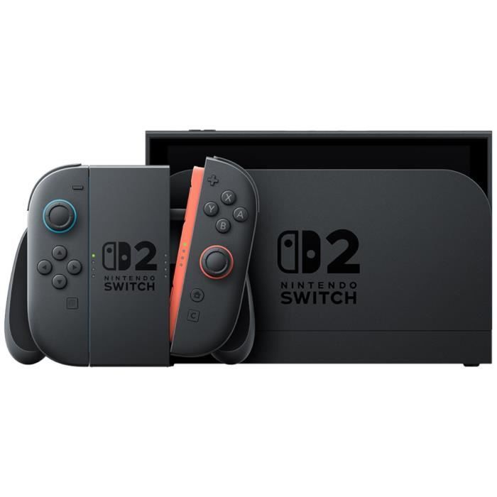 Console Nintendo Switch 2 Bleu Clair & Rouge Clair + Mario Kart World ...