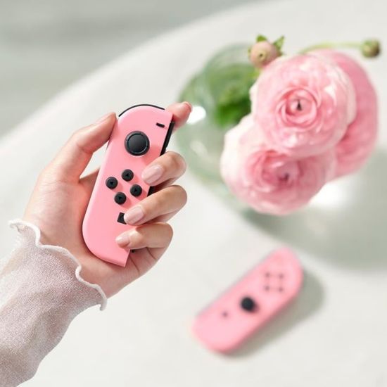 Paire de manettes Joy-Con Rose Pastel pour Nintendo Switch - Cdiscount ...