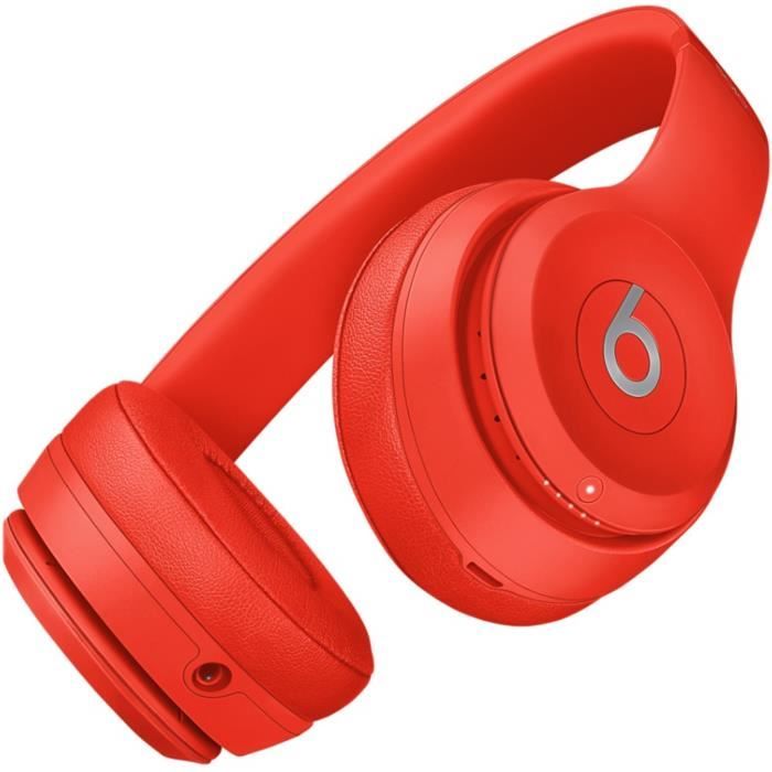 BEATS Solo3 Wireless Casque audio Bluetooth - Rouge - Cdiscount TV Son ...