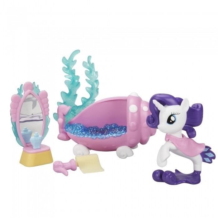 Figurine My Little Pony Movie - Rarity Spa Sous-marin - Sirène 7,5cm ...