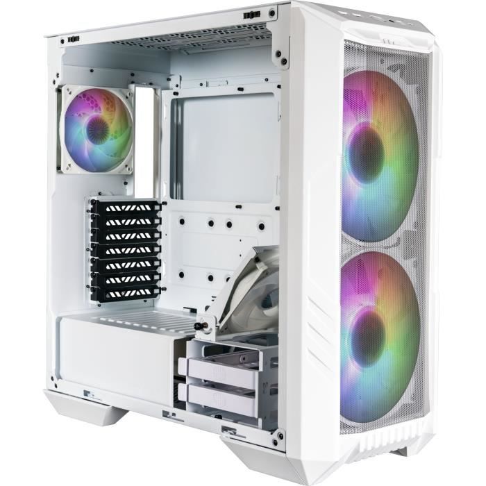 Boitier PC - COOLER MASTER - HAF 500 - White - ATX - Cdiscount Informatique