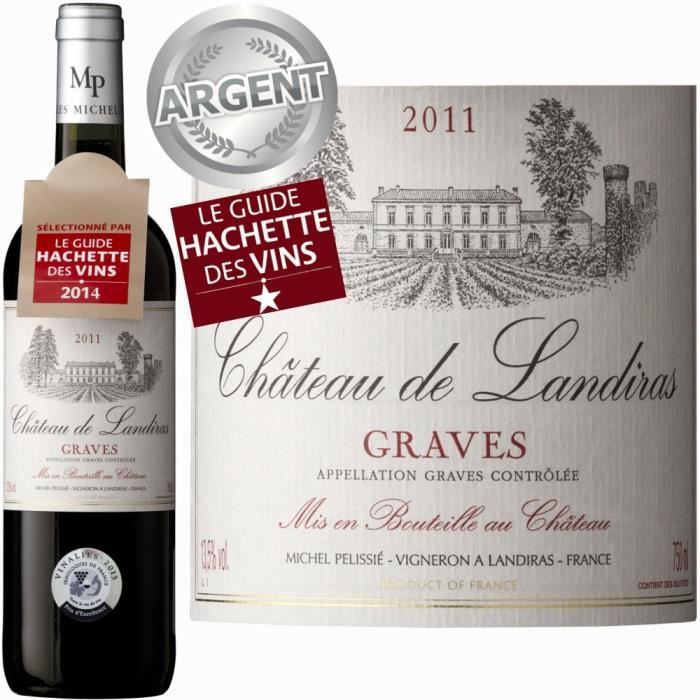 Château de Landiras 2011 Graves vin rouge - La cave Cdiscount