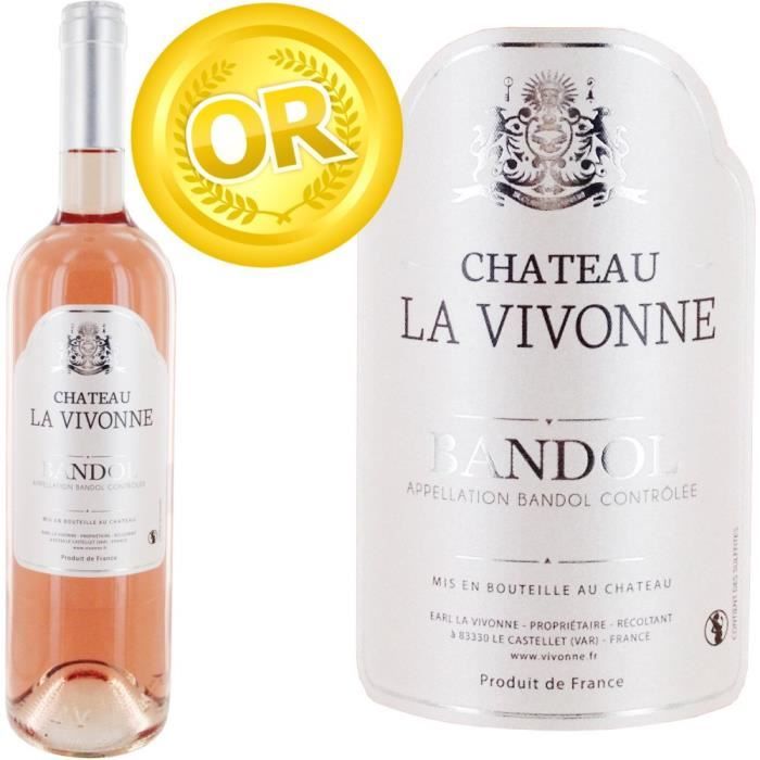 Ch. La Vivonne - AOC Bandol - Millesime 2014 - Vin rosé - La cave Cdiscount