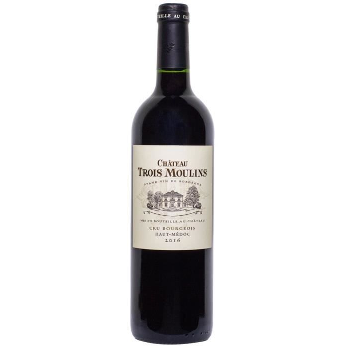 Château Trois Moulins 2016 Haut-Médoc Cru Bourgeois - Vin rouge de ...