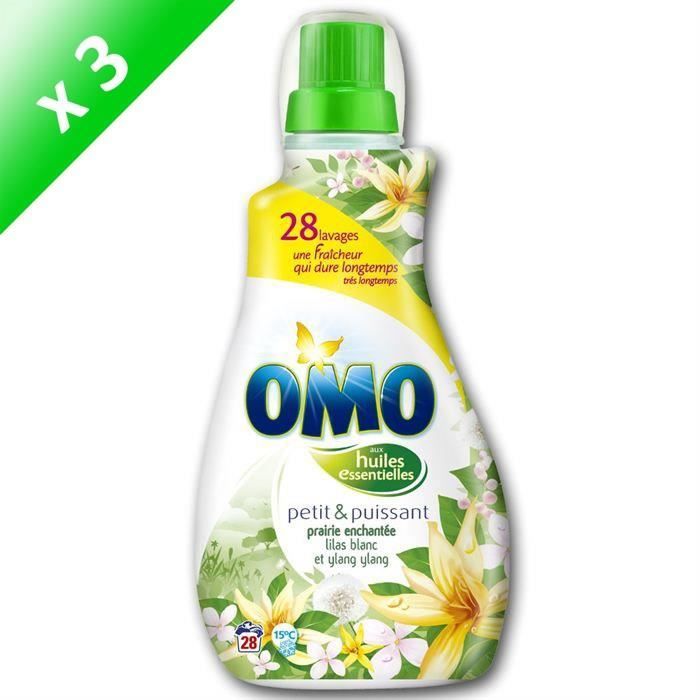 OMO Lessives liquides Petit et Puissant lilas - 1 L - 28 lavages - Lot ...