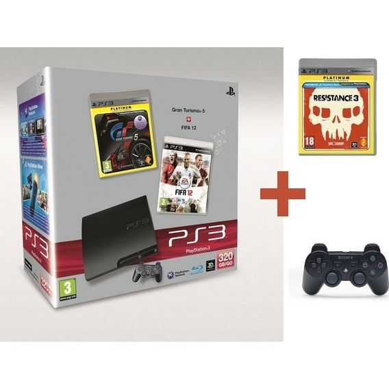 PS3 320GO + MANETTE + 3 JEUX - Cdiscount Jeux vidéo