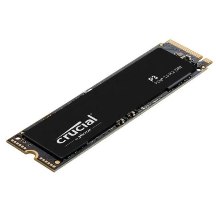 Disque SSD Interne - CRUCIAL - P3 - PCIe M.2 2280 - 1To - Avec ... Disque SSD Interne - CRUCIAL - P3 - PCIe M.2 2280 - 1To - Avec ...