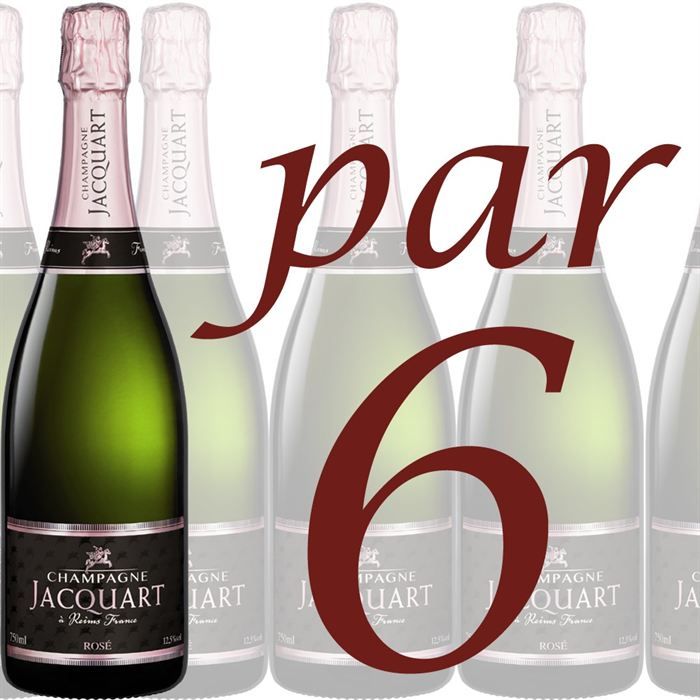 Jacquart Brut Rosé "Mosaïque" (Caisse de 6 bouteil - La cave Cdiscount