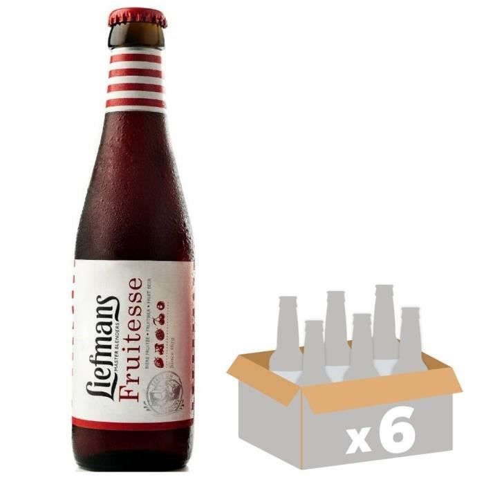 BRASSERIE LIEFMANS Fruitesse Bière Aromatisée Rouge - 25 cl x6 - 3,8 % ...