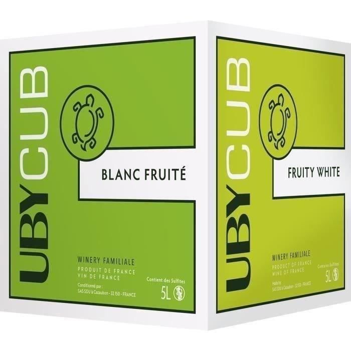 BIB 5L UBY CUB Vin de France vin blanc sec 2024 - La cave Cdiscount