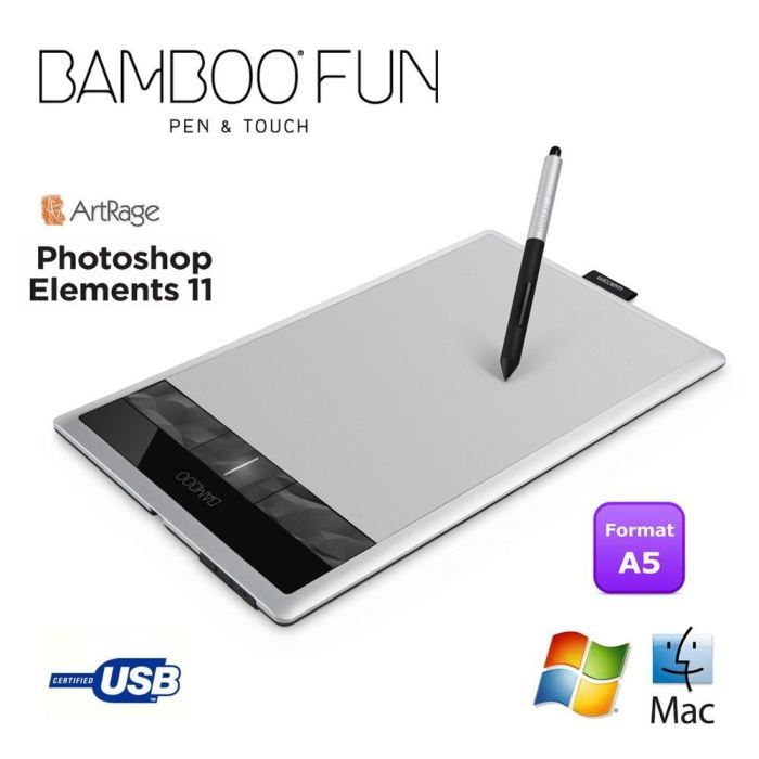 Wacom tablette graphique Bamboo Fun Pen&Touch M Occasione - Cdiscount ...