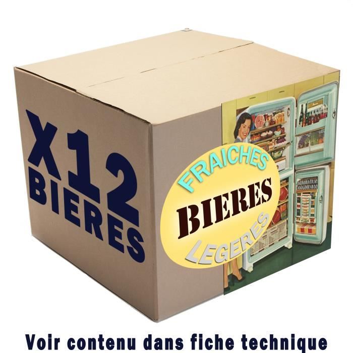 12 bières fraiches et légères - La cave Cdiscount