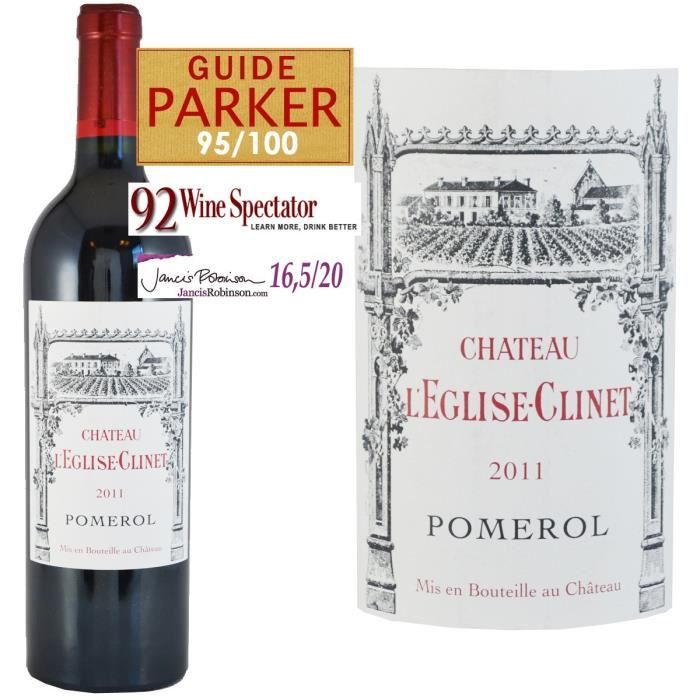 Château L'Eglise Clinet Pomerol 2011 - Vin rouge - La cave Cdiscount