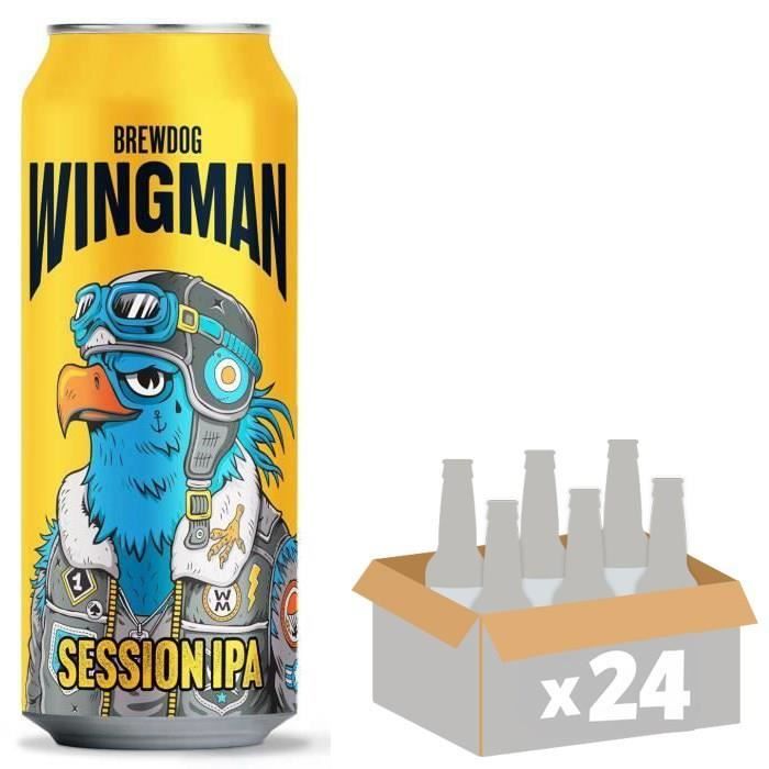 Bière Brewdog Wingman Session IPA - Canettes 24 x 50 cl - 4,3° - La ...
