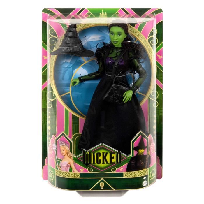 Mattel-Wicked-Poupée Elphaba avec accessoires et habillages amovibles ...