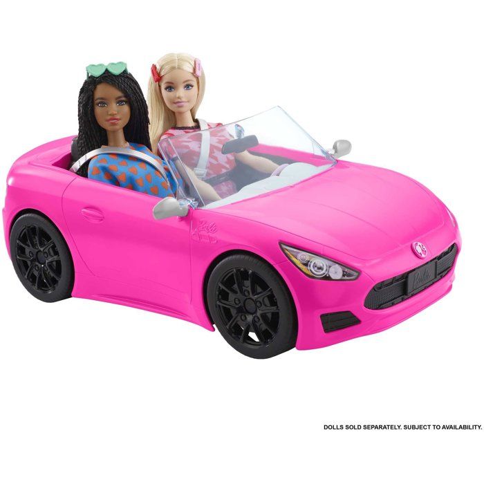 Barbie - Voiture Cabriolet de Barbie - Véhicule poupée mannequin - Dès ...