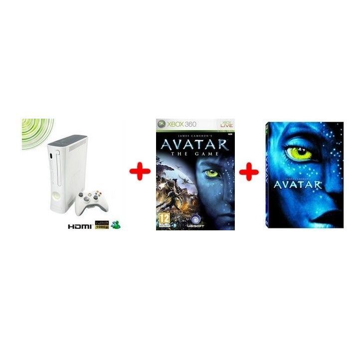 PACK CONSOLE XBOX360 ARCADE + AVATAR THE GAME + DV - Cdiscount Jeux vidéo