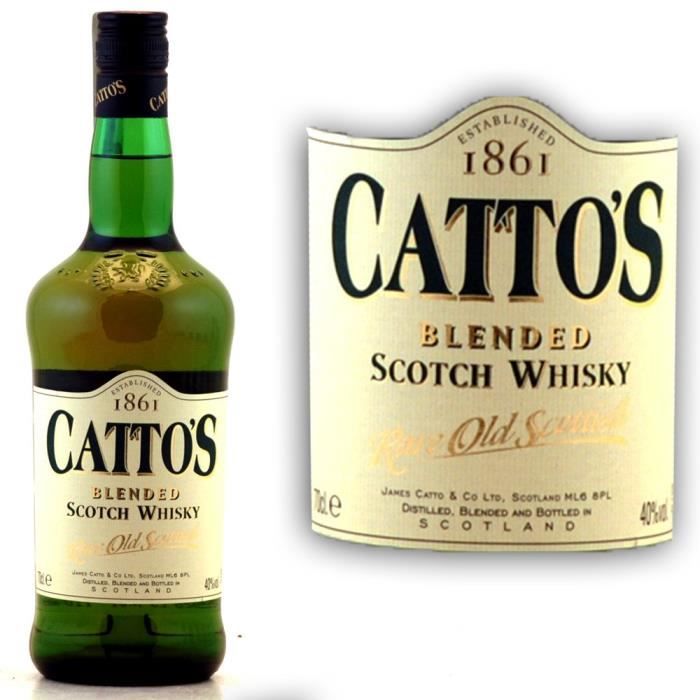 Cattos Rare Old Scottish 40° 70cl - Achat / Vente Cattos whisky 40 ...