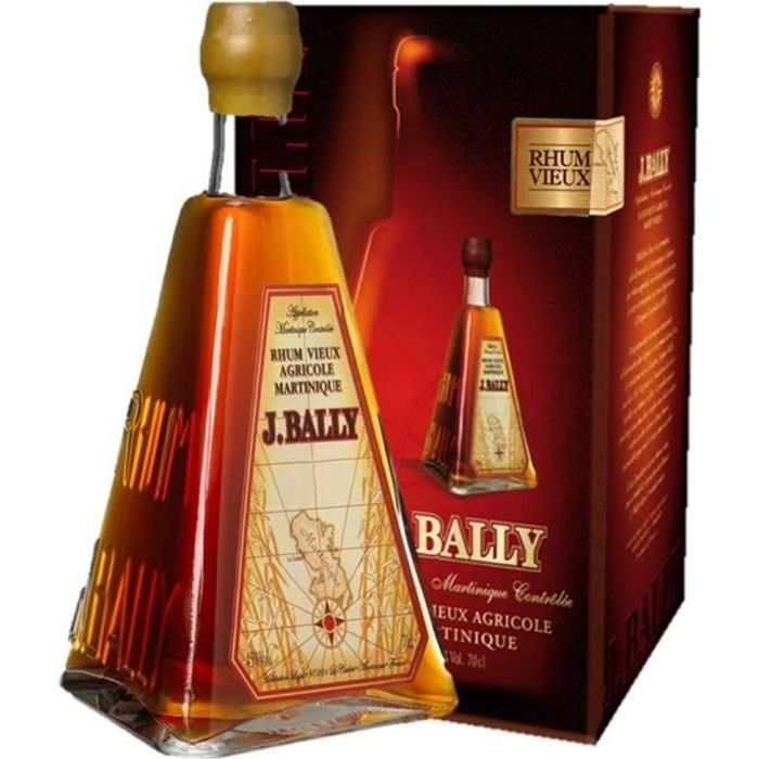 Rhum vieux J. Bally 45% pyramide - La cave Cdiscount