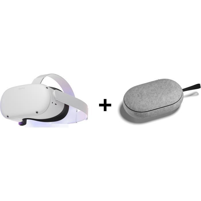 Pack Oculus : Casque Oculus Quest 2 128Go + Étui de Transport Oculus ...