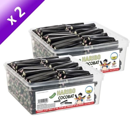 HARIBO COCOBAT Boîte de 210 Pièces (x2) - Cdiscount Au quotidien