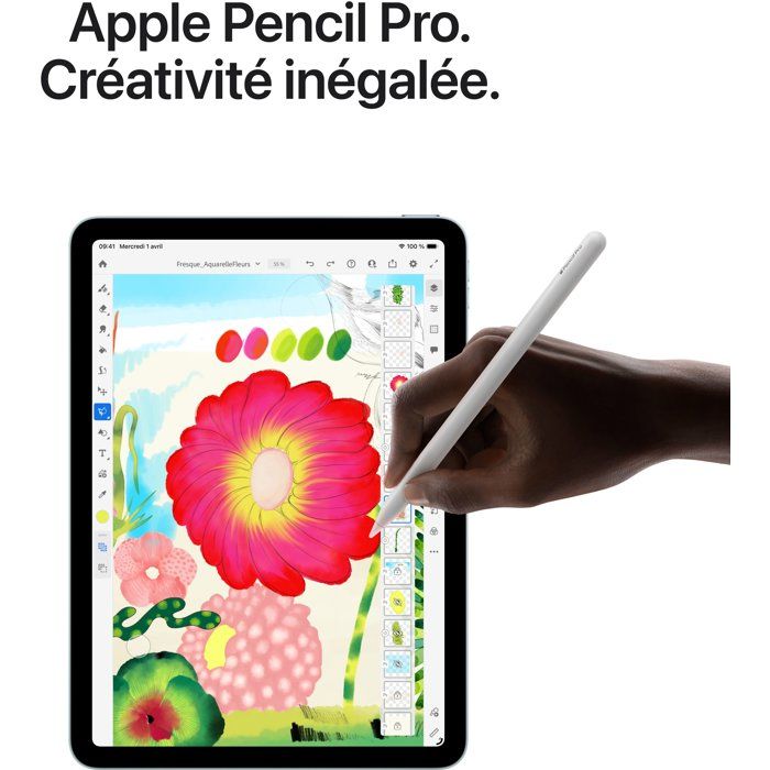 Apple - iPad Air M4 (2026) - 11" - Wi-Fi - 1To - Mauve - Cdiscount ...