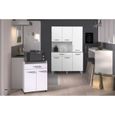 OSLO Buffet de 120 cm - 1 Tiroir et 6 Portes - L 120 x P 40 x H 185 cm ...