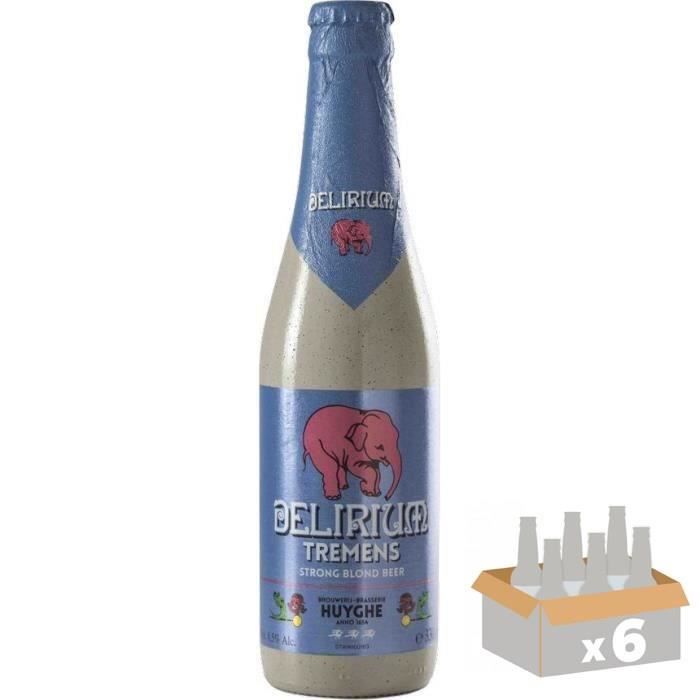 Delirium Tremens - Bière Blonde - 33 cl x 6 - La cave Cdiscount
