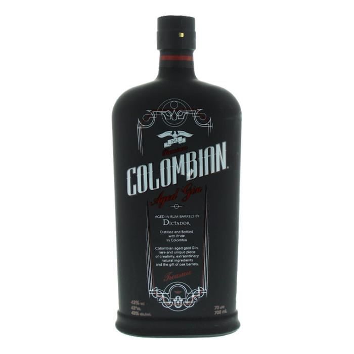 Colombian Aged Gin Treasure 43° - 70cl - La cave Cdiscount