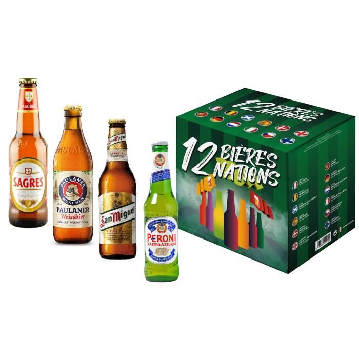 12 bières 12 nations - Coffrets de 12 bières - La cave Cdiscount