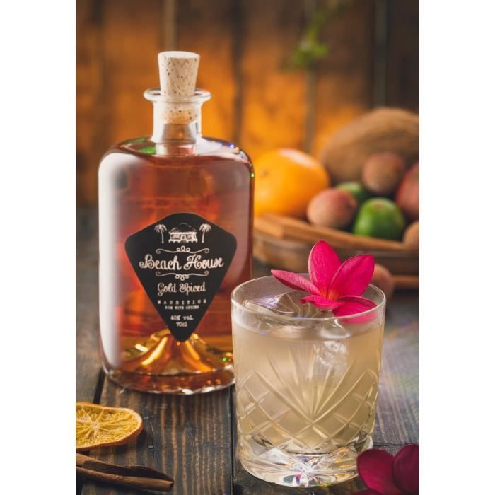 Rhum Beach House Spice Gold - Rhum épicé - Ile Maurice - 40%vol - 70cl ...