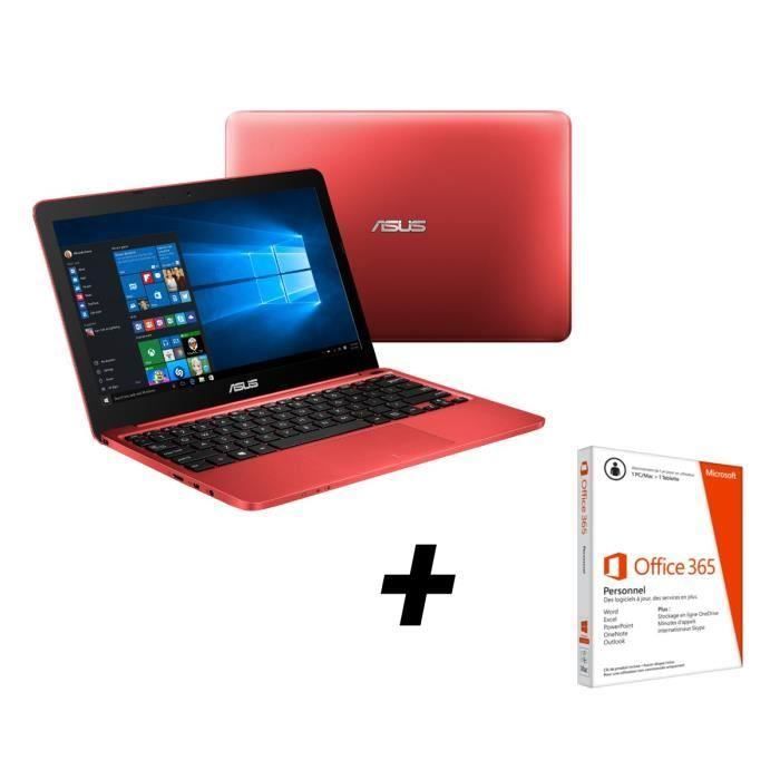 ASUS PC Portable X205TA-FD0077TS rouge 11.6" - 2Go - Cdiscount Informatique