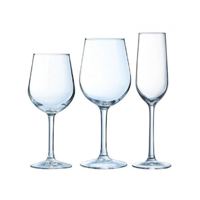 Pack : ARCOROC Domaine Lot de 18 verres - Cdiscount Maison