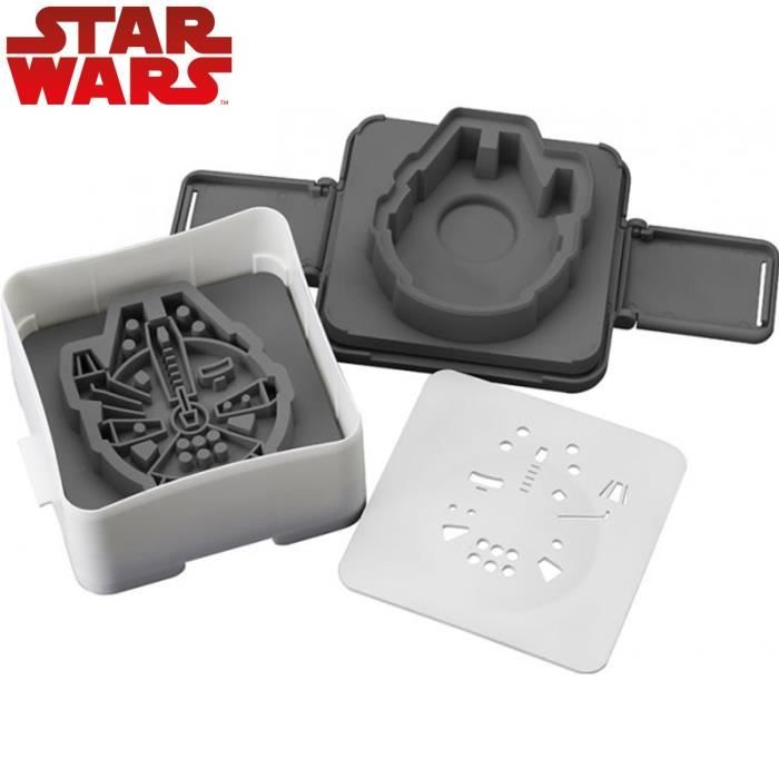 Pack 5 moules à toast Star Wars: BB-8 + Stormtrooper + R2-D2 + Faucon ...