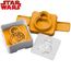 Pack 5 moules à toast Star Wars: BB-8 + Stormtrooper + R2-D2 + Faucon ...