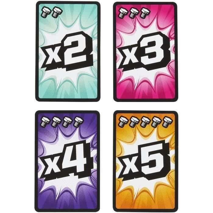 Mattel Games - Fight Cards-Jeu de cartes en équipe avec deux gants de ...