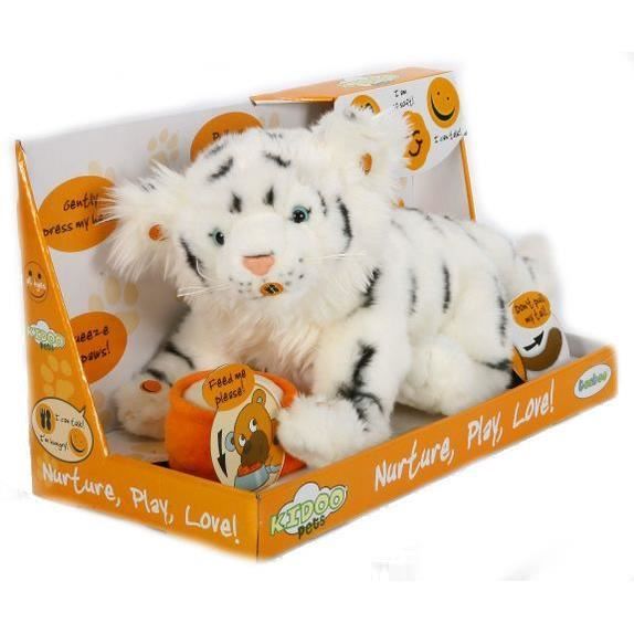 TEEBOO Kidou Peluche Sonore Tigre blanc - Cdiscount Jeux - Jouets