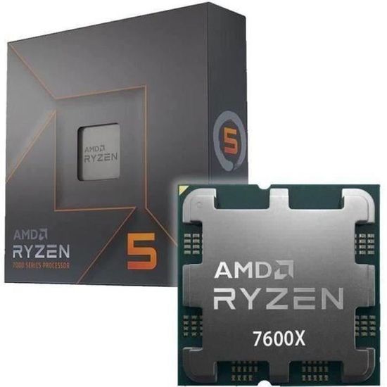 Processeur - AMD - Ryzen 5 7600X - Socket AM5 - 4,5Ghz - Cdiscount ...