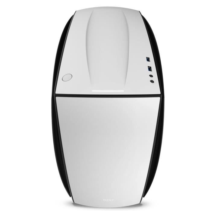NZXT Manta White/Black mITX Gaming Case - Cdiscount Informatique