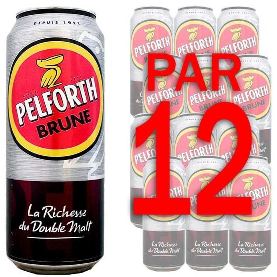 Pack de 12 Pelforth brune 50 cl - La cave Cdiscount