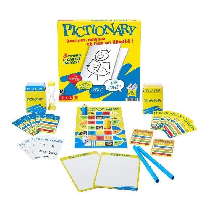 Pictionary-Jeu De Société Familial Pour Enfants Et Adultes - 8 ans+ ...