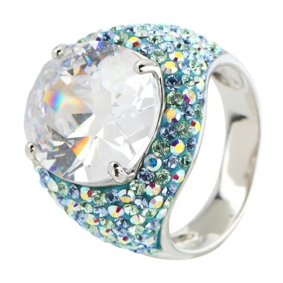 Bague COLORS ornée de SWAROVSKI ELEMENTS Multicolore - Achat / Vente ...