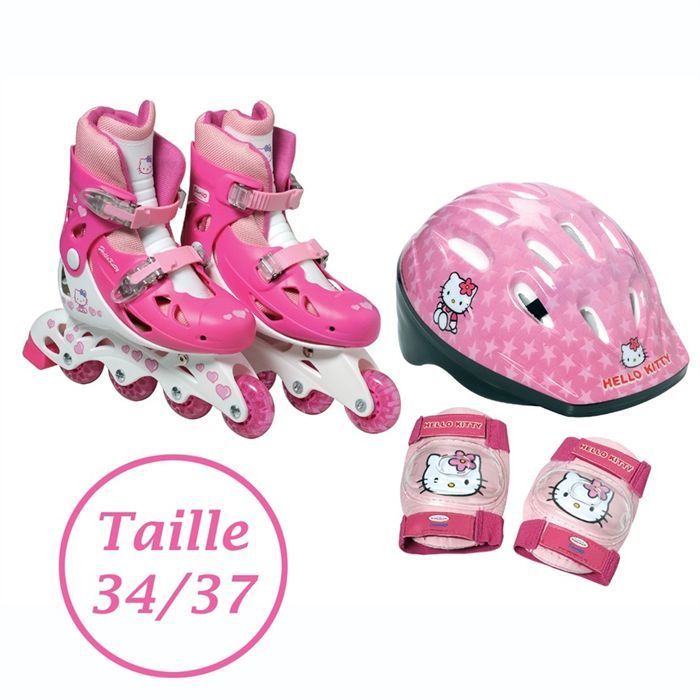HELLO KITTY Rollers T34/37 + Protections - Achat / Vente Hello Kitty ...