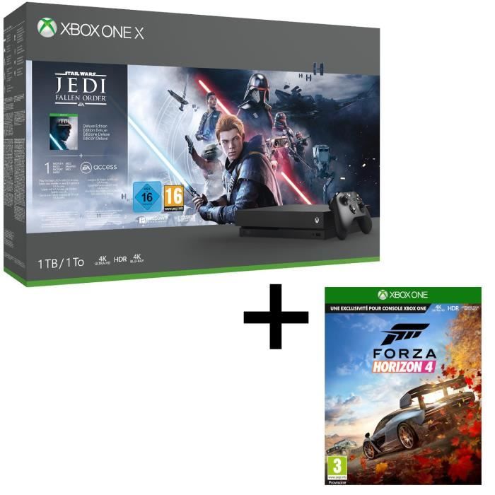 Pack Xbox One : Xbox One X 1To Star Wars Jedi : Fallen Order + 1 mois ...