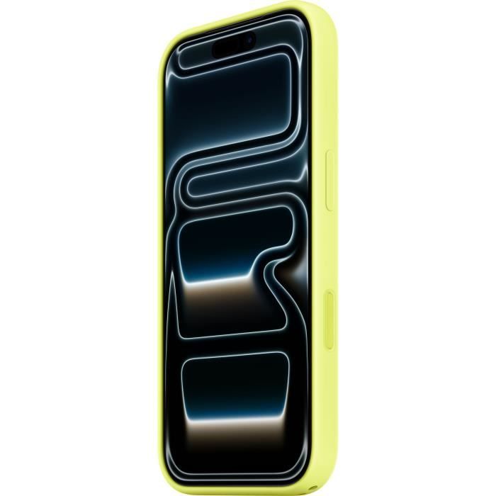 APPLE iPhone 17 Pro - Coque en silicone avec MagSafe - Neon Yellow ...